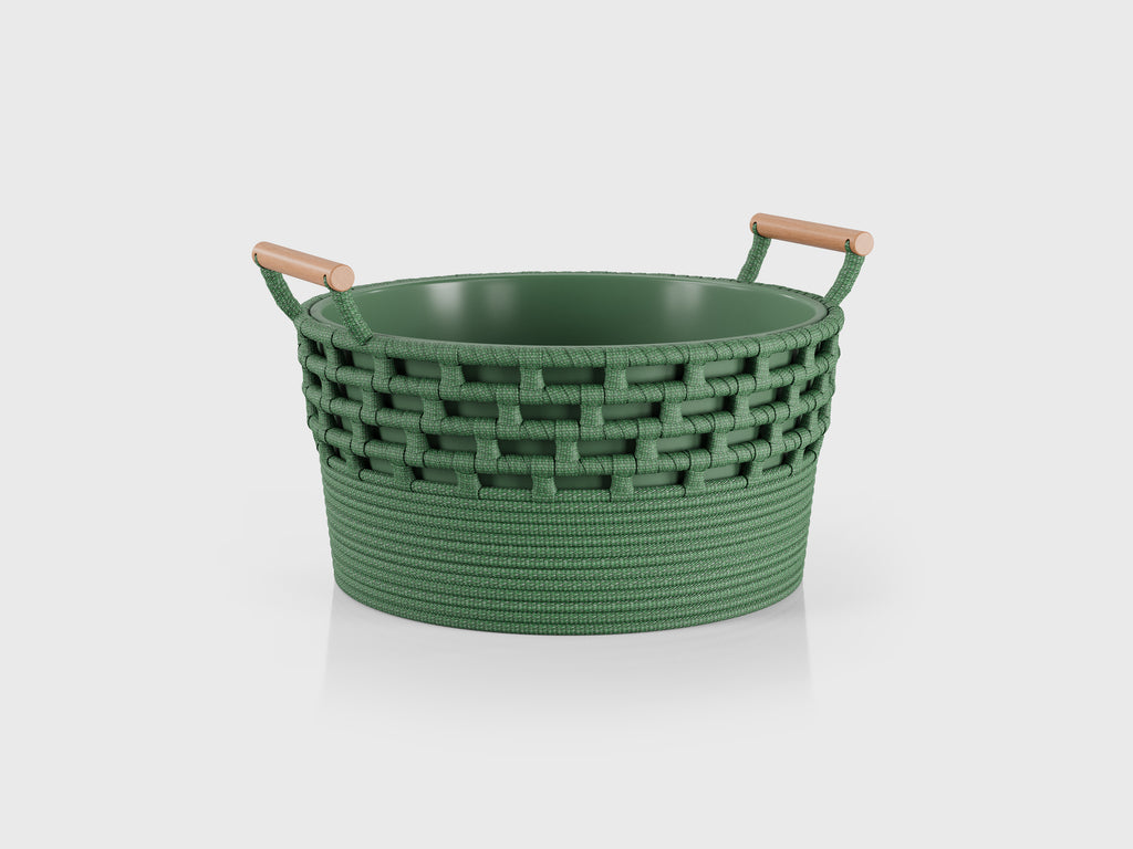 9718 - Carnauba Round Basket – Tidelli